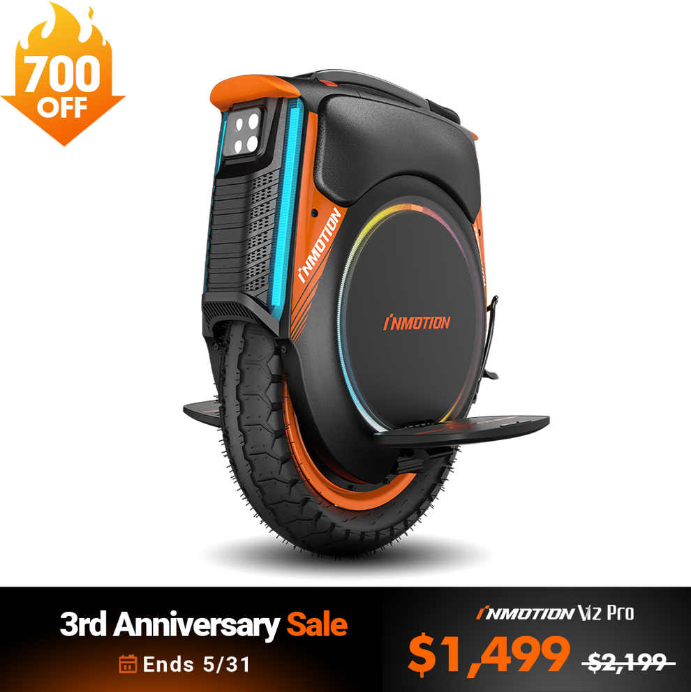 INMOTION V12 Pro Electric Unicycle | The Most Balanced All-around EUC ...